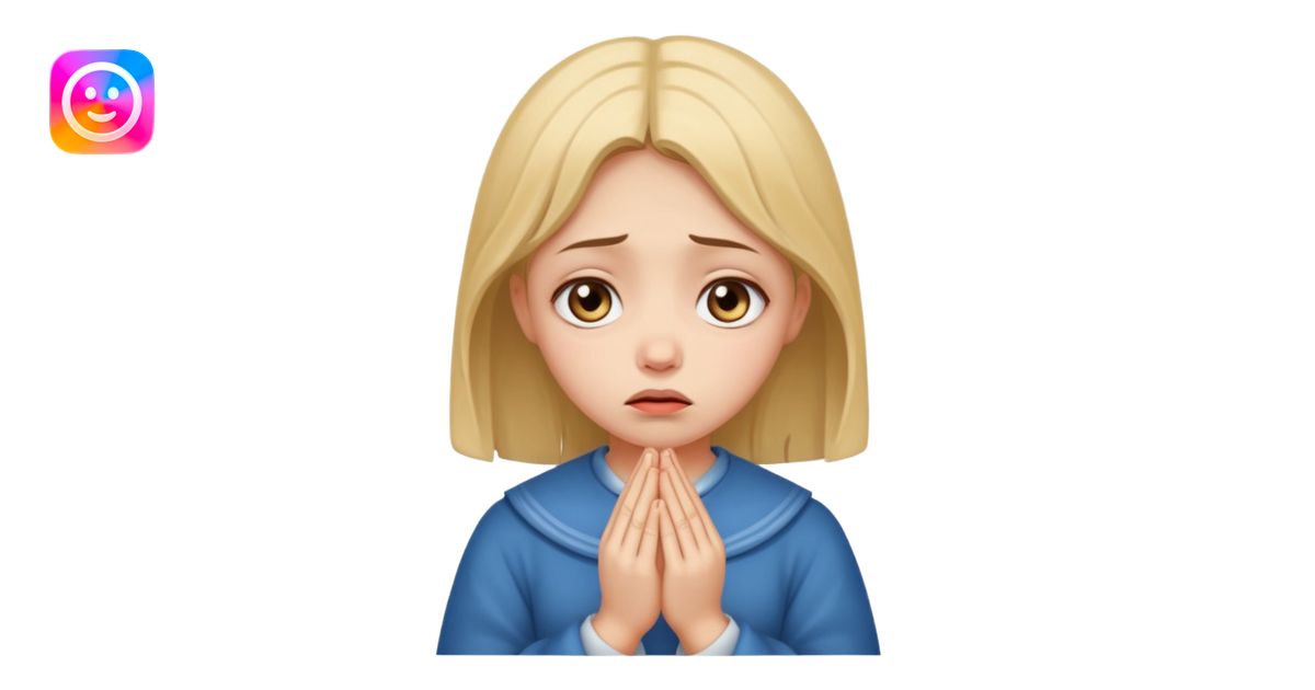 Girl begging emoji | AI Emoji Generator