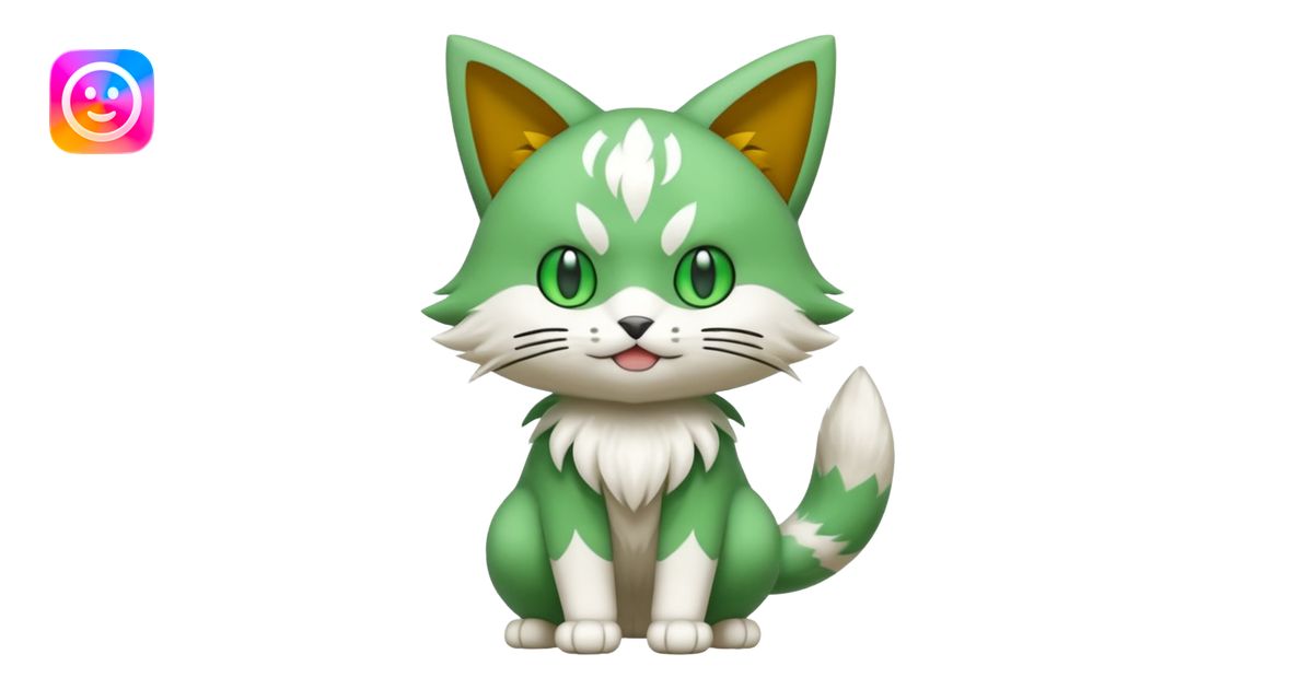 Sprigatito-Meowscarada-Pokémon-Fakémon-animal-fusion (full body) emoji ...