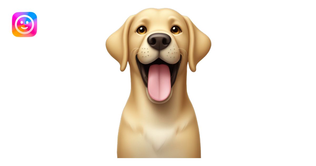 Labrador Retriever Head smiling and holding thumbs up with its paw ...