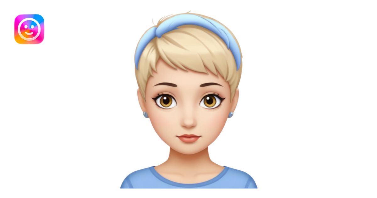 pretty bratz baddie, pretty eyes, pretty makeup, pixie cut emoji | AI ...
