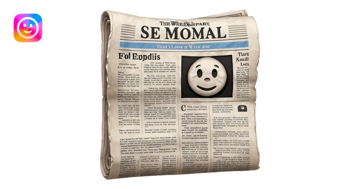 newspaper emoji | AI Emoji Generator