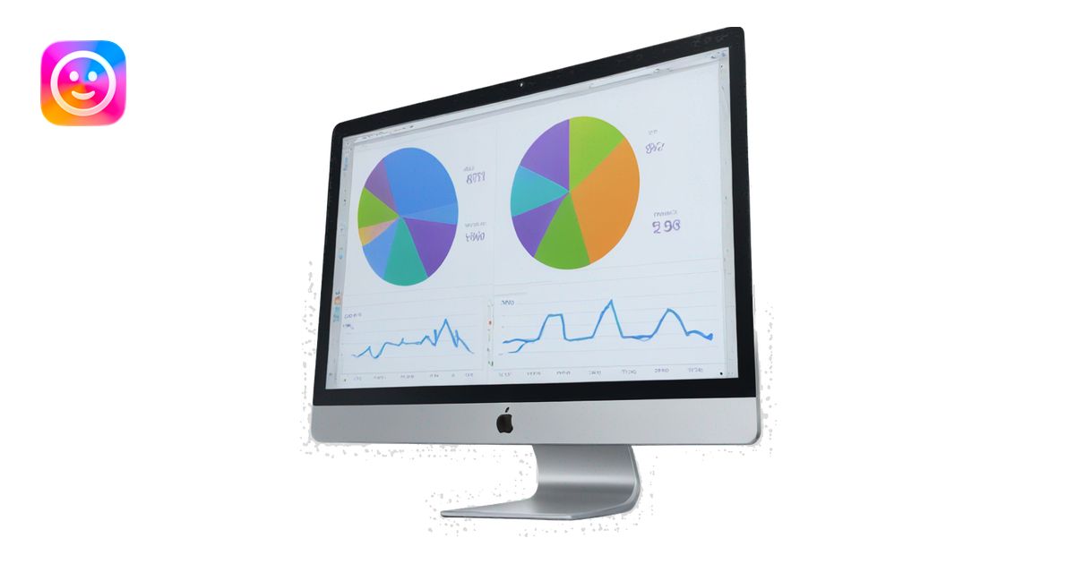 monitor showing a website dashboard with charts emoji | AI Emoji Generator
