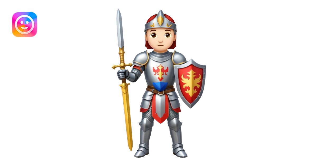 brave knight full body emoji | AI Emoji Generator