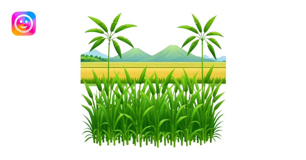 Draw an emoji of a rice field. emoji | AI Emoji Generator