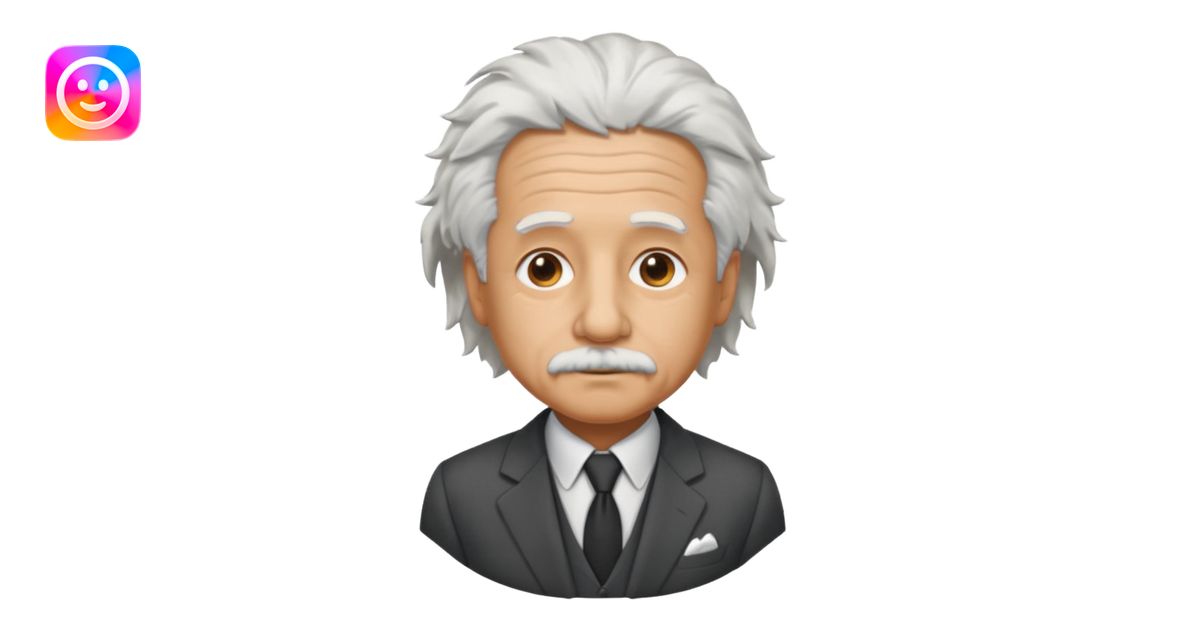 Einstein emoji | AI Emoji Generator