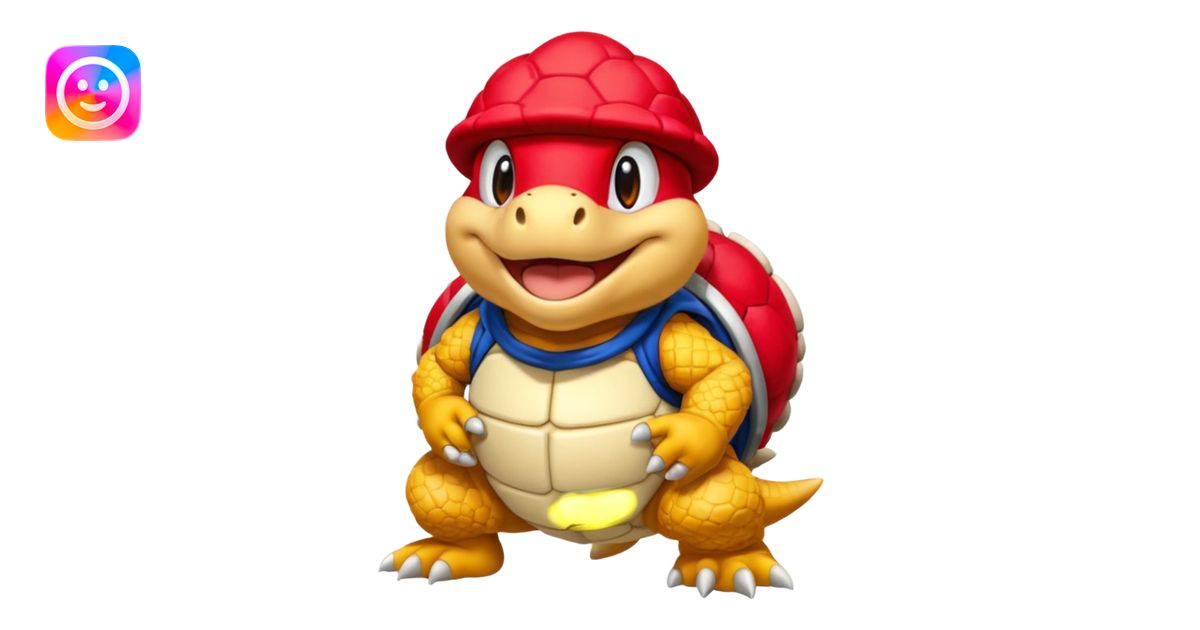 red Koopa Troopa emoji | AI Emoji Generator