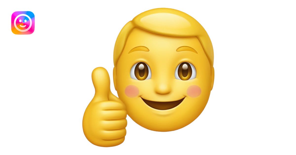 thumbs up emoji, friendly and clear emoji | AI Emoji Generator