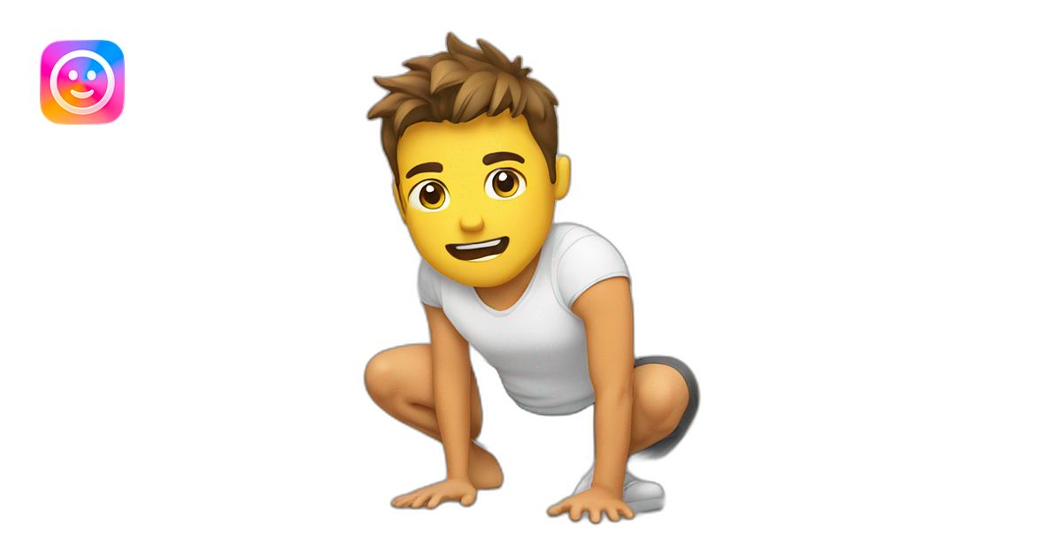 Crunch exercise emoji | AI Emoji Generator