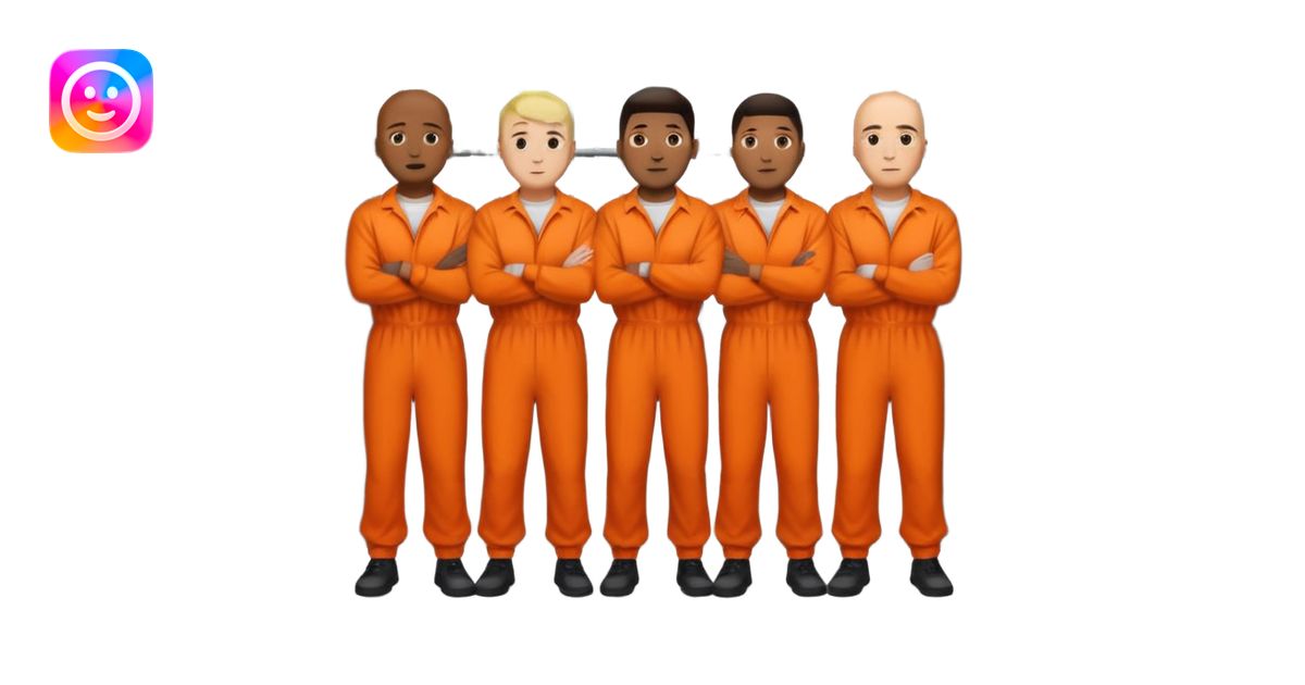 guys in prison emoji | AI Emoji Generator