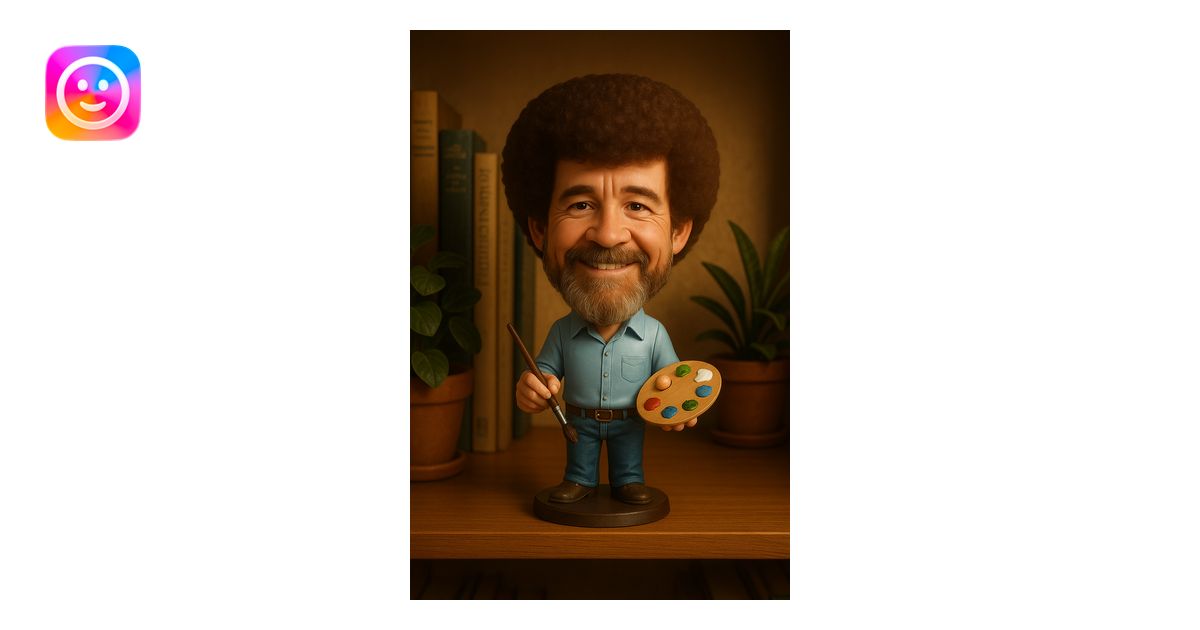 bob ross meme | AI Emoji Generator