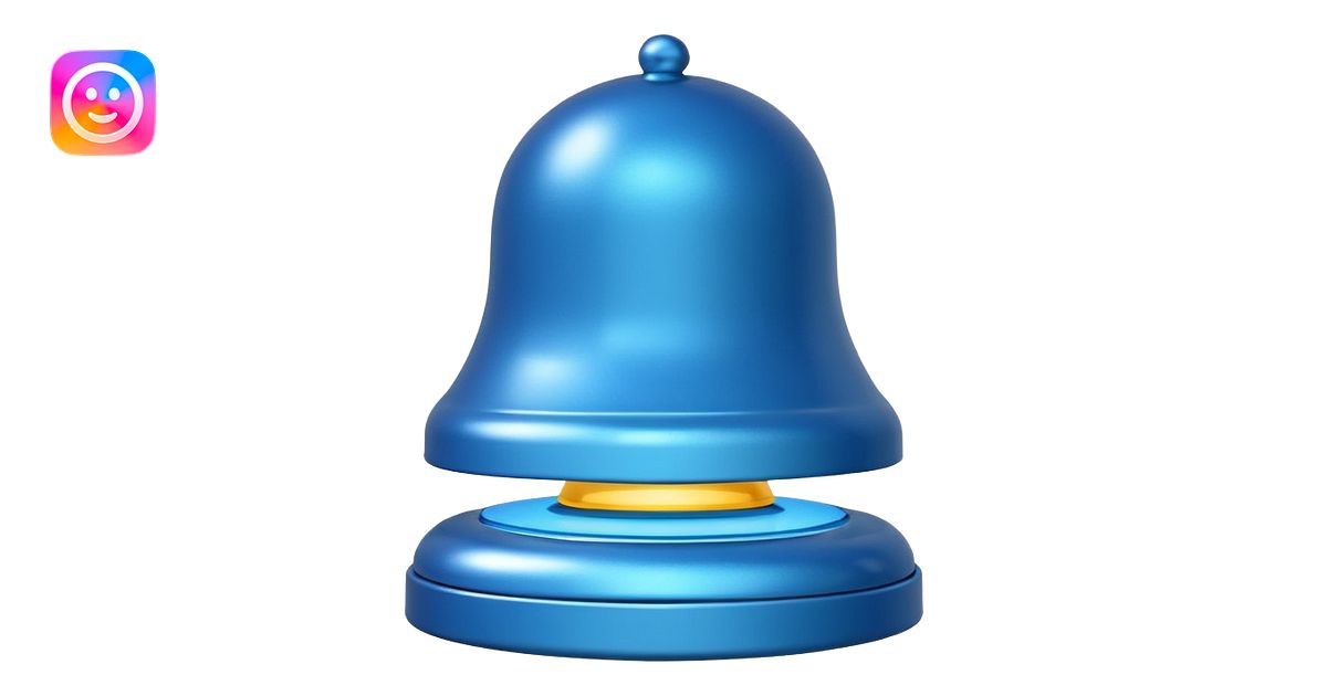 blue notfication bell emoji | AI Emoji Generator