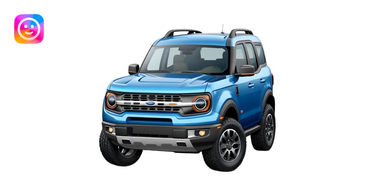 blue Ford bronco sport emoji | AI Emoji Generator