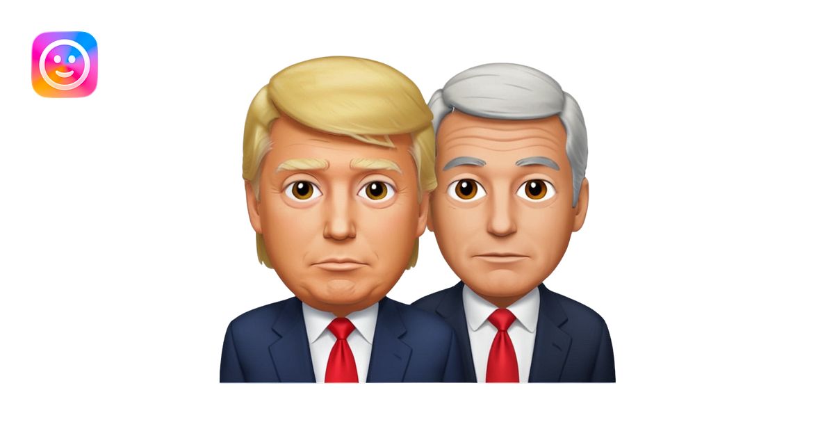 Trump and Epstein emoji | AI Emoji Generator