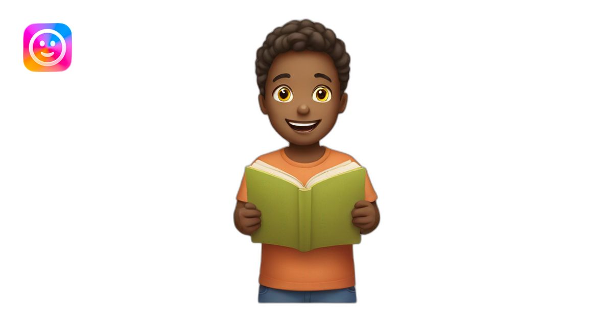enthusiastic child reader emoji | AI Emoji Generator