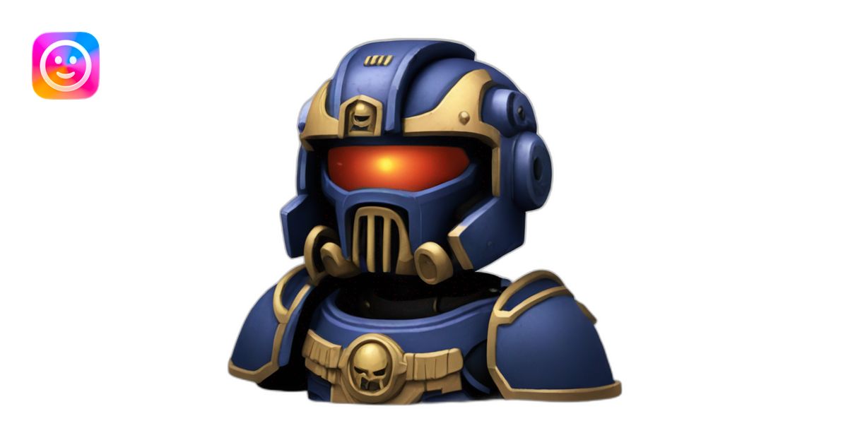 Warhammer 40k space marine emoji | AI Emoji Generator