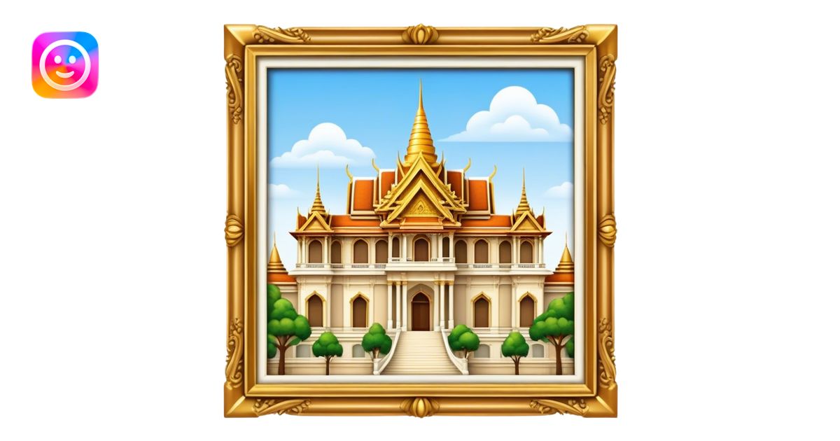 Cinematic Realistic Grand Palace Landmark Emoji, showcasing opulent ...