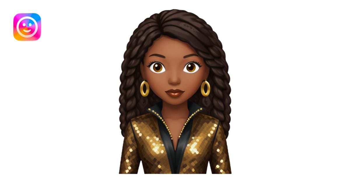 Brandy Norwood with long dark brown hair, dark brown sequin outfit ...