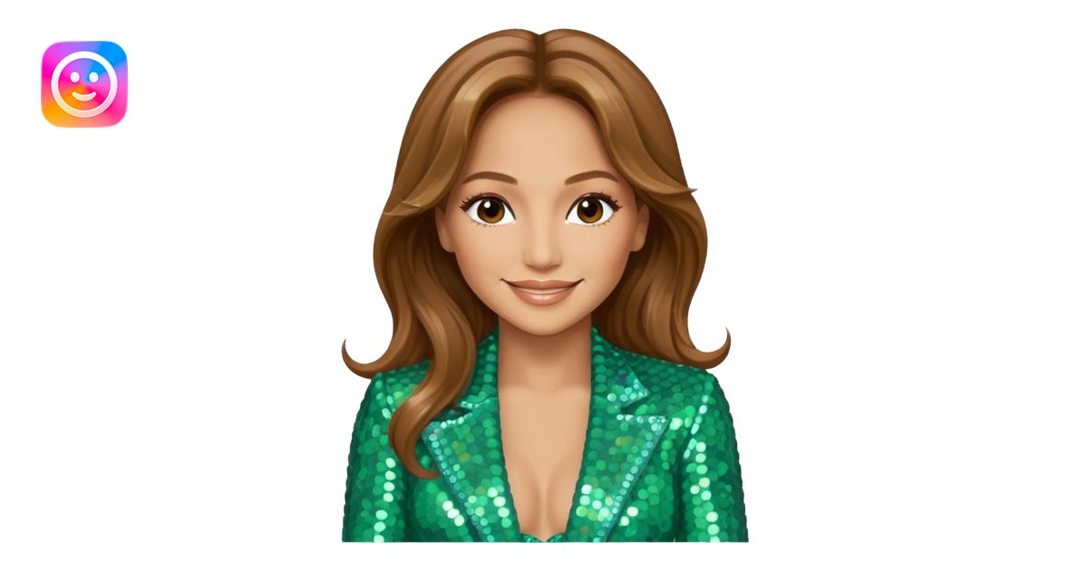 Jennifer Lopez with long light brown hair, seafoam green sequin outfit ...