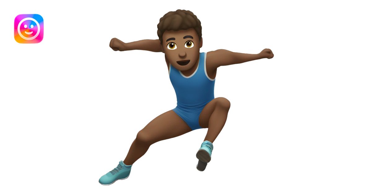 long jump side view emoji | AI Emoji Generator