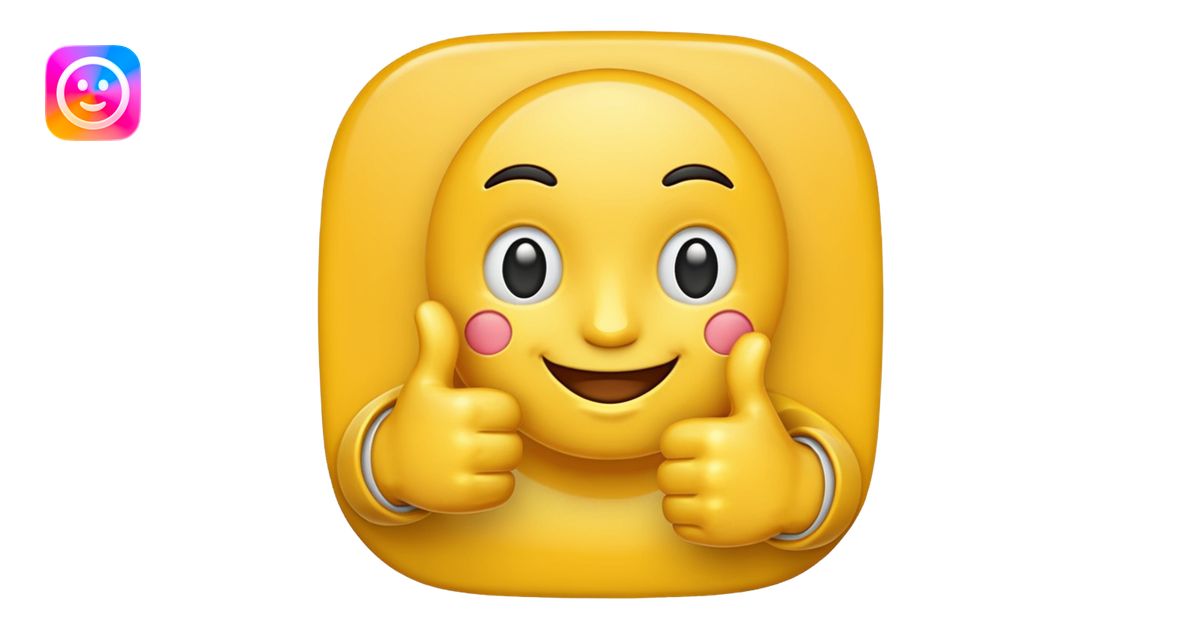 thumbs up emoji, positive and bold emoji | AI Emoji Generator