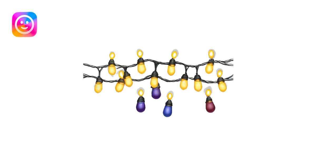 Christmas lights emoji | AI Emoji Generator