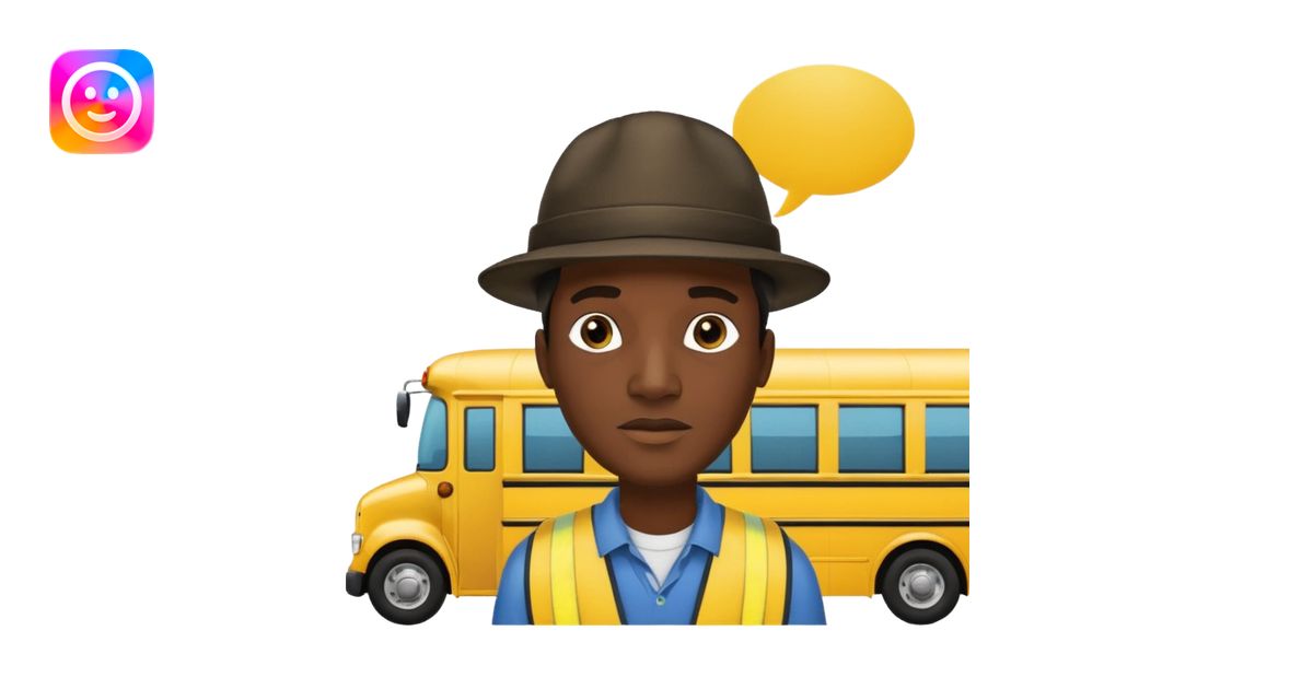 a school bus with a jamaican man saying bomboclat ("BOMBOCLAT' in ...