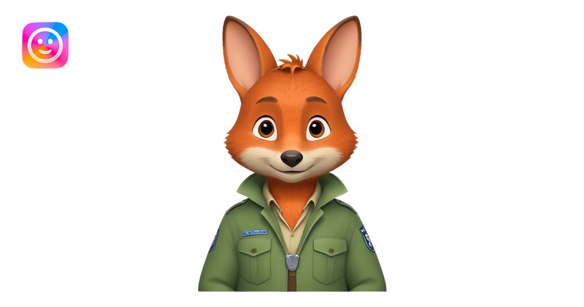 Nick Zootopia 😍 emoji | AI Emoji Generator