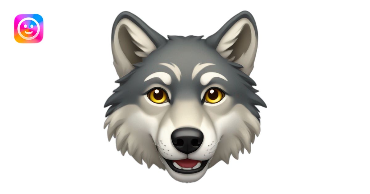 wolf emoji | AI Emoji Generator