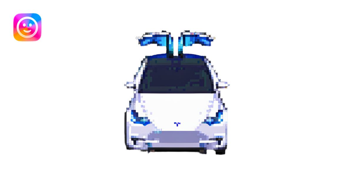 Tesla Model Y emoji illustration | AI Emoji Generator