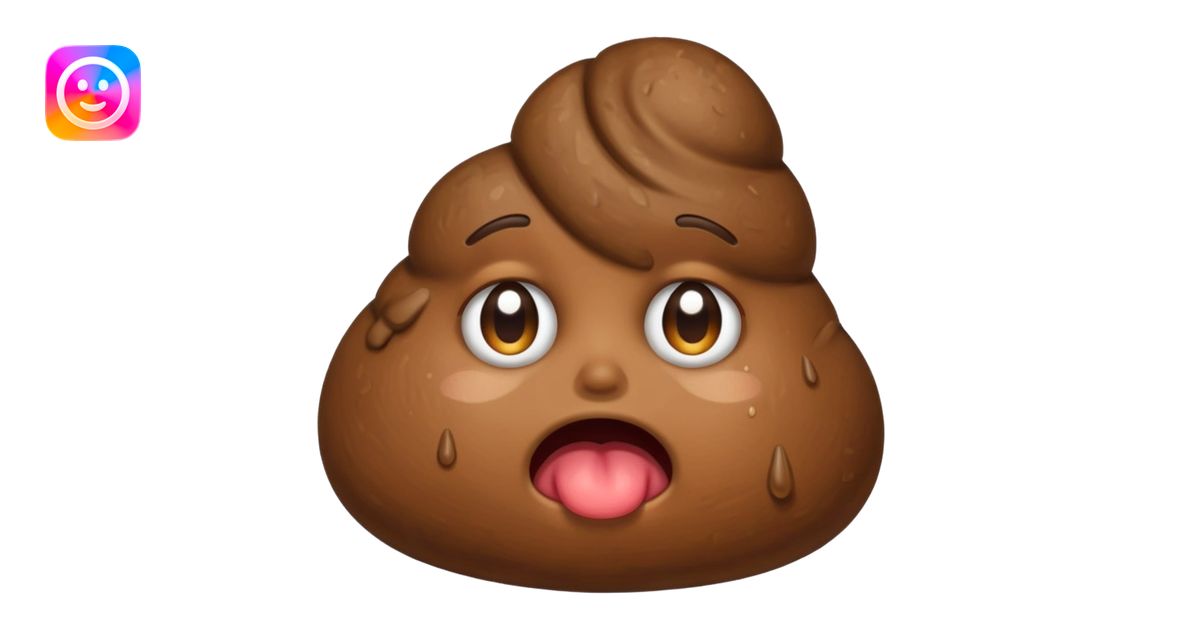 a poop crying emoji | AI Emoji Generator