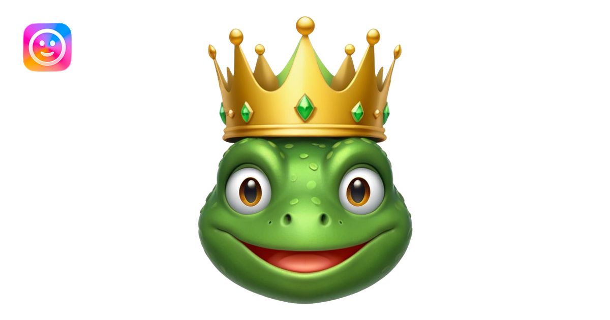 The Frog Prince in Fairy Tales emoji | AI Emoji Generator
