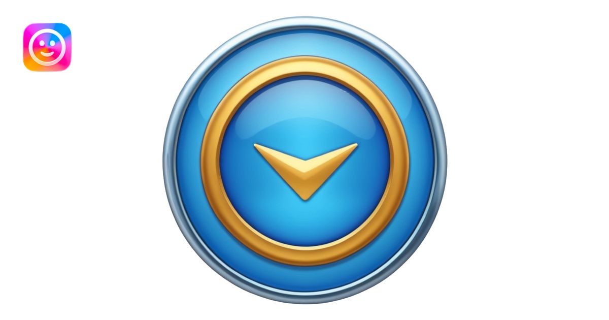 Generate a blue meta verified badge emoji | AI Emoji Generator