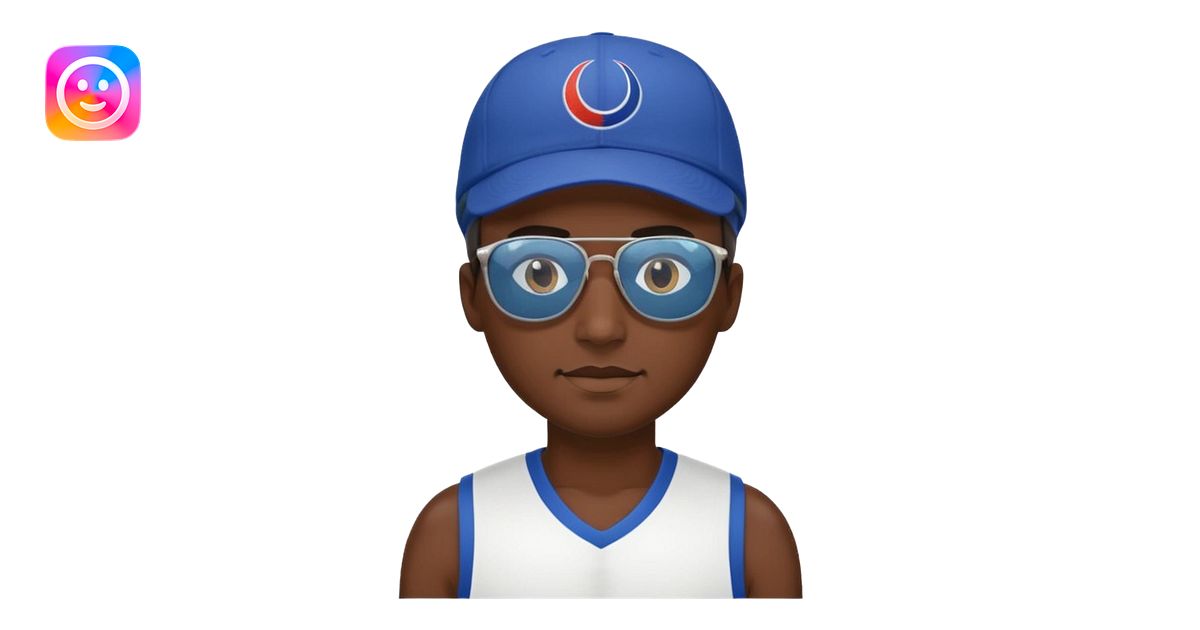 a guy in a sports uniform in cap on the turks emoji | AI Emoji Generator