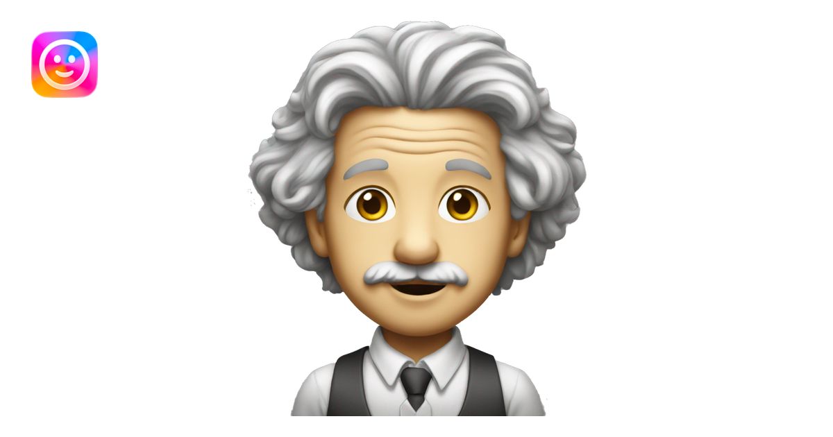Einstein ain kid emoji | AI Emoji Generator