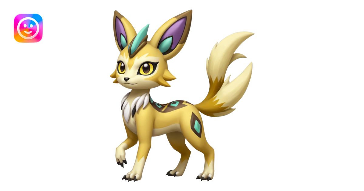 Tribal Colorful Exotic Meloetta-Lombax-Renamon-Protogen-Palkia-hybrid ...