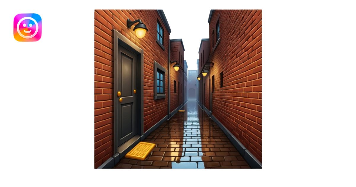 dimly lit alley emoji | AI Emoji Generator