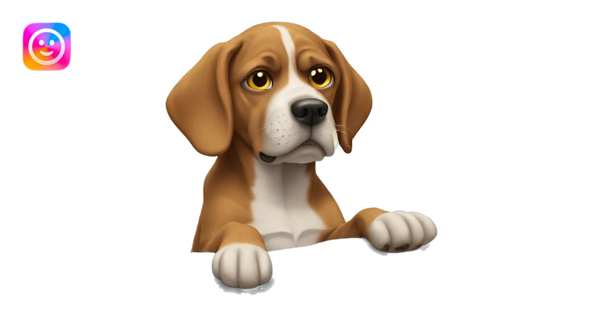 dog chill guy meme emoji | AI Emoji Generator