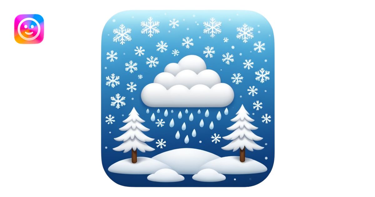 snow falling emoji | AI Emoji Generator