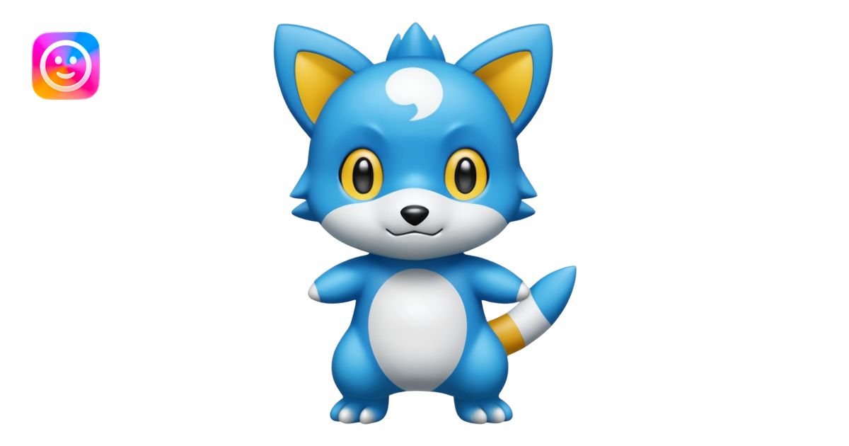 Shinx-Oshawott-Dewott-fusion emoji | AI Emoji Generator