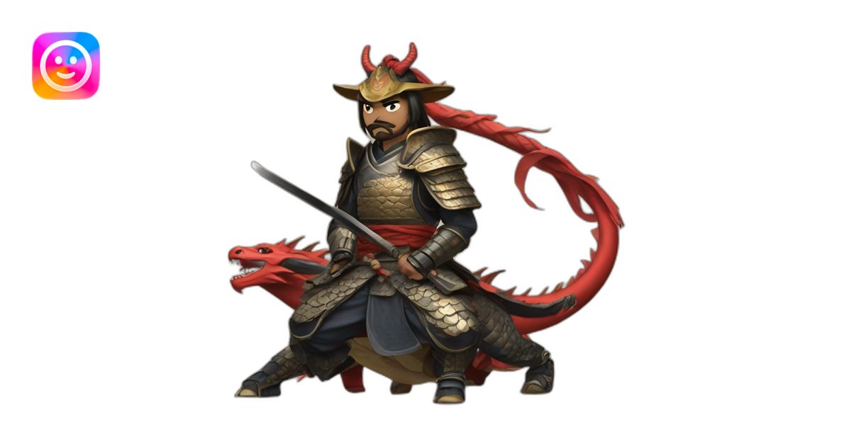 samurai and dragons emoji | AI Emoji Generator