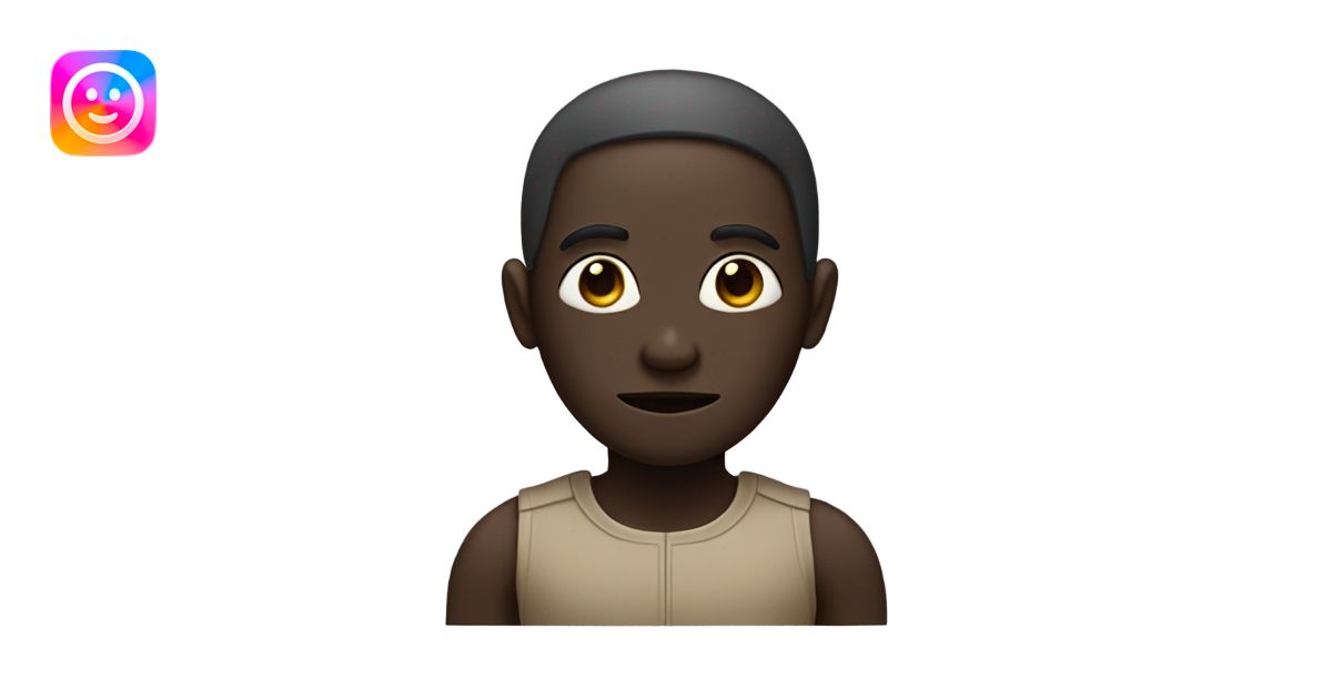 Person whos face is half droid half human with dark skin and a big nose ...