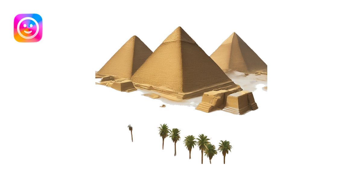 The Pyramids of Egypt emoji | AI Emoji Generator