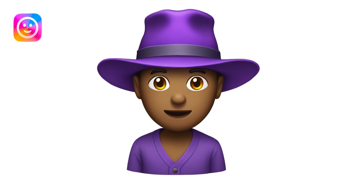 purple hat emoji | AI Emoji Generator