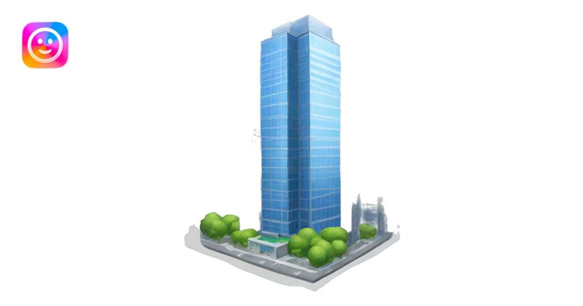 skyscraper, office, logo Google emoji | AI Emoji Generator