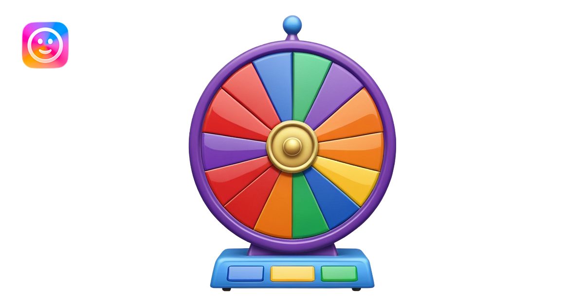 can you make me a prize wheel with the colors red, yellow, green, blue ...