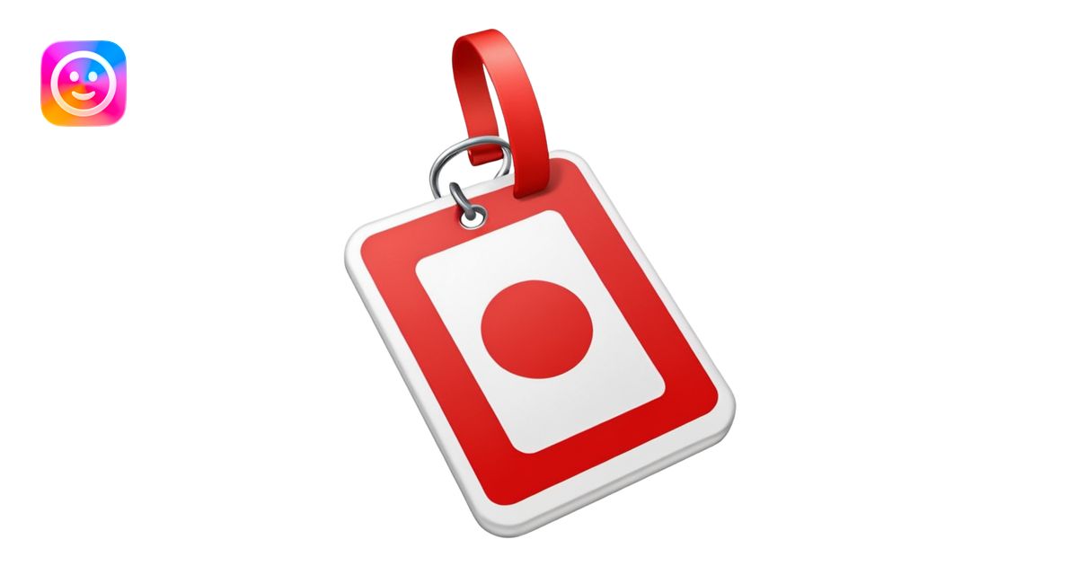 red white Price tag emoji | AI Emoji Generator