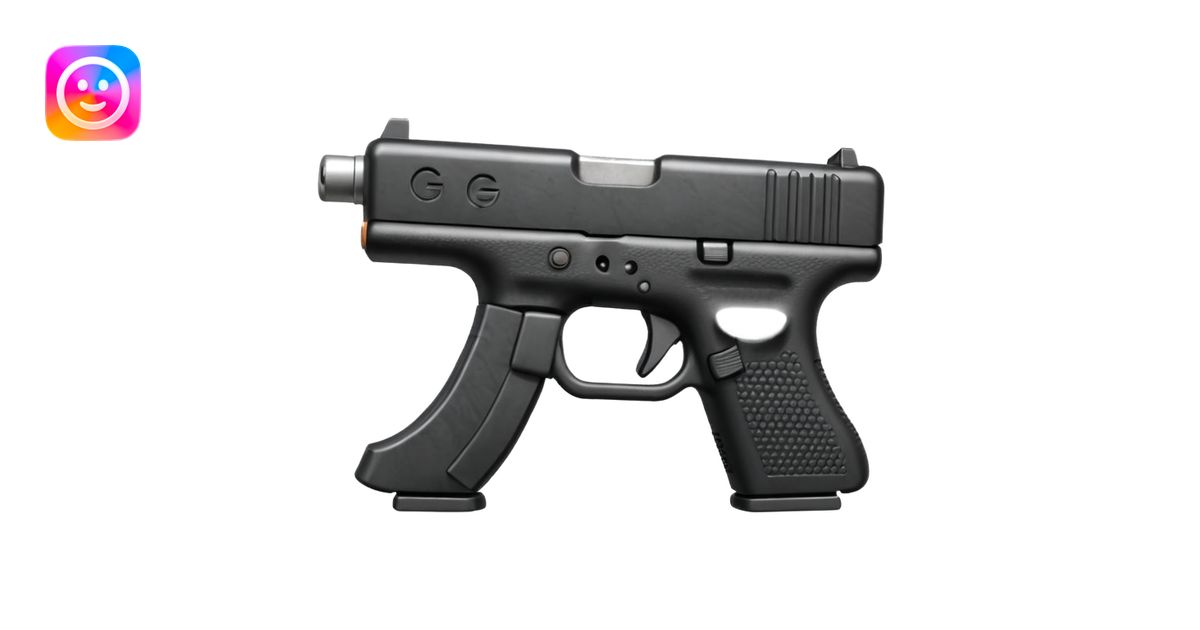 Make a Glock with a drum mag emoji | AI Emoji Generator