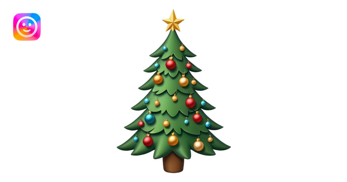CHRISTMAS TREE emoji | AI Emoji Generator