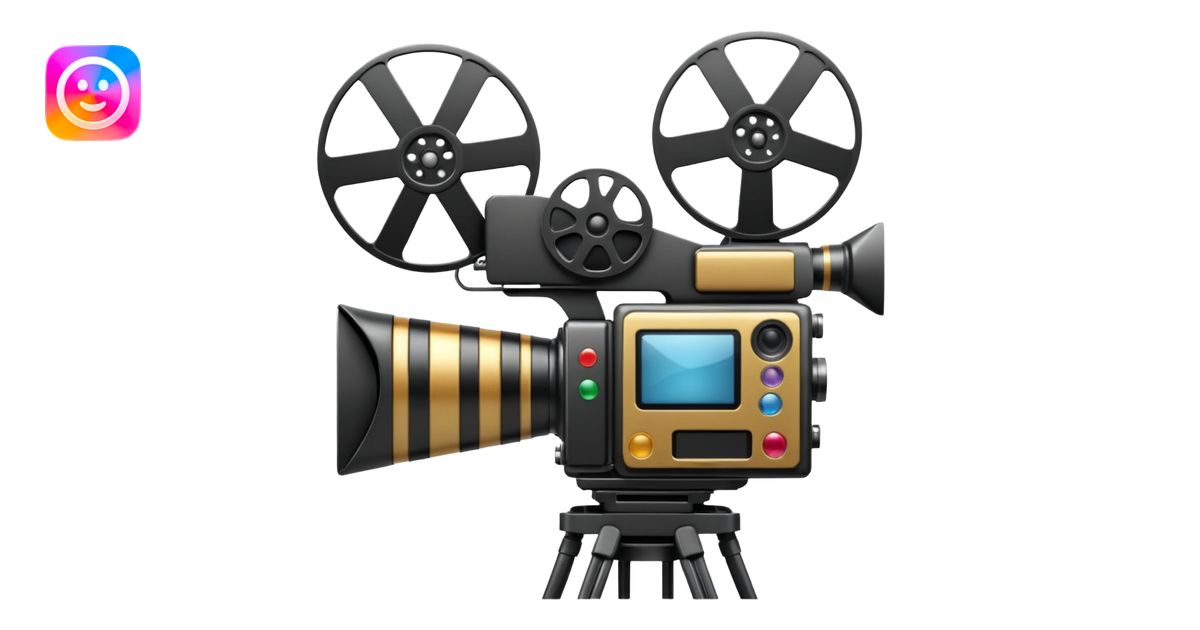 Video camera with elements 1-2 of others emoji emoji | AI Emoji Generator