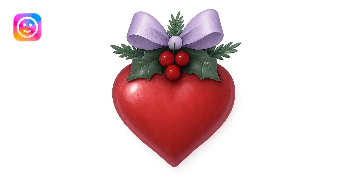 christmas heart with a delicate lavender mist , remove background image ...